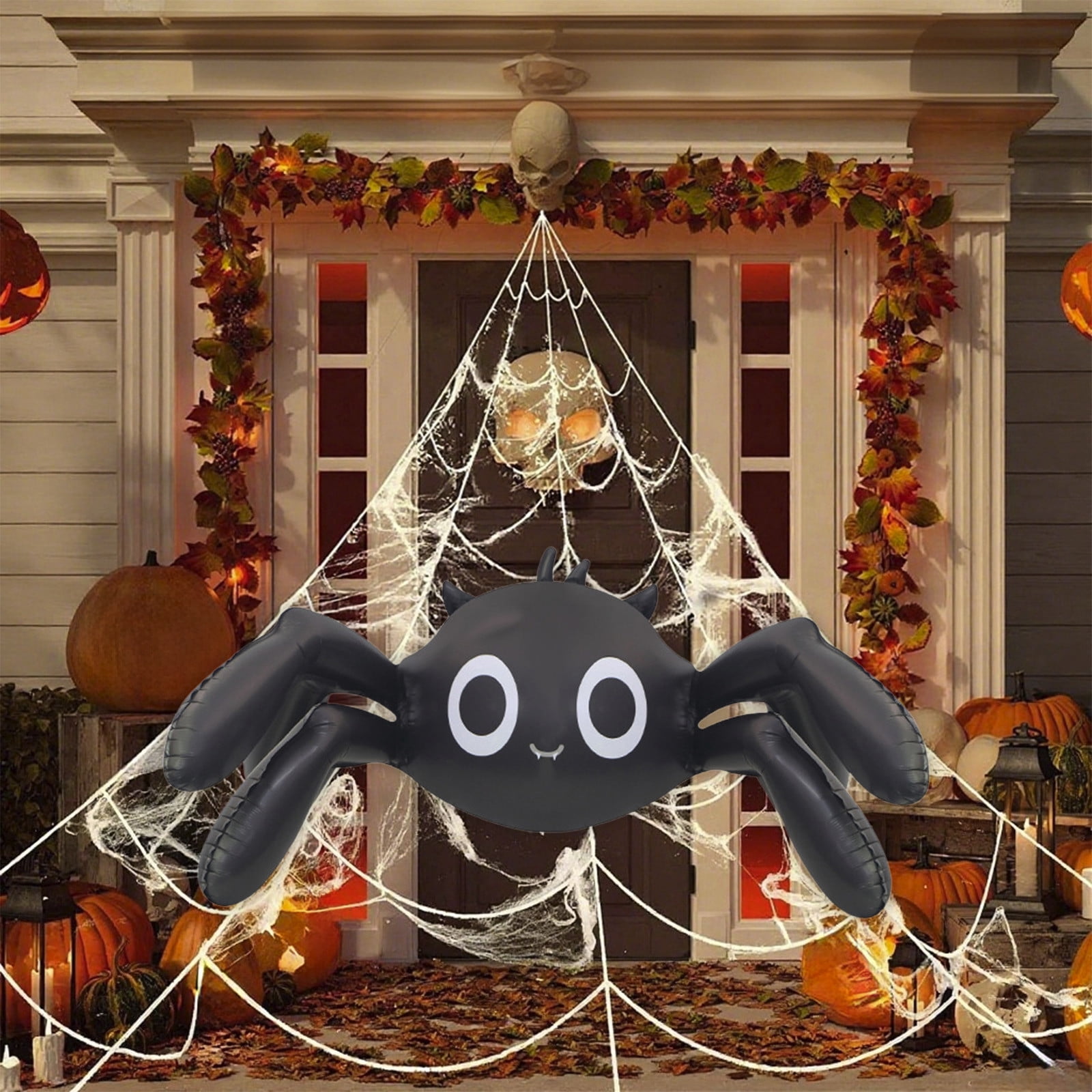 BingTong 59 Inches Spider Foil Balloon, Large Cute Legged Black Spider ...