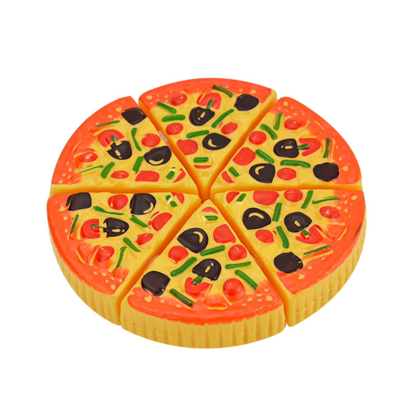 Gpaecead 6 PCS Pizza Party Toy Play Set for Kids, Pizza Pie Pretend ...