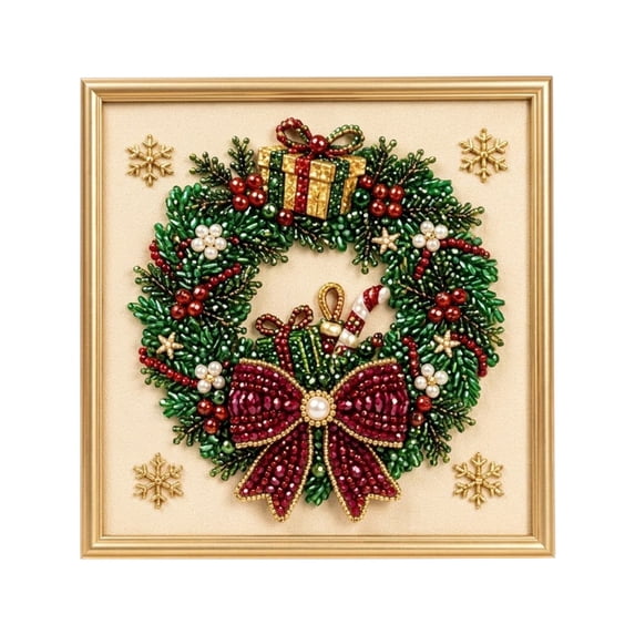 BingTong DIY Christmas Pearl Diamond Art Painting Kit With Frame, Home ...