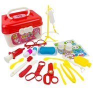 Kids Doctor Kit, 51 Piece Medical Pretend Playset with Stethoscope, ABS ...
