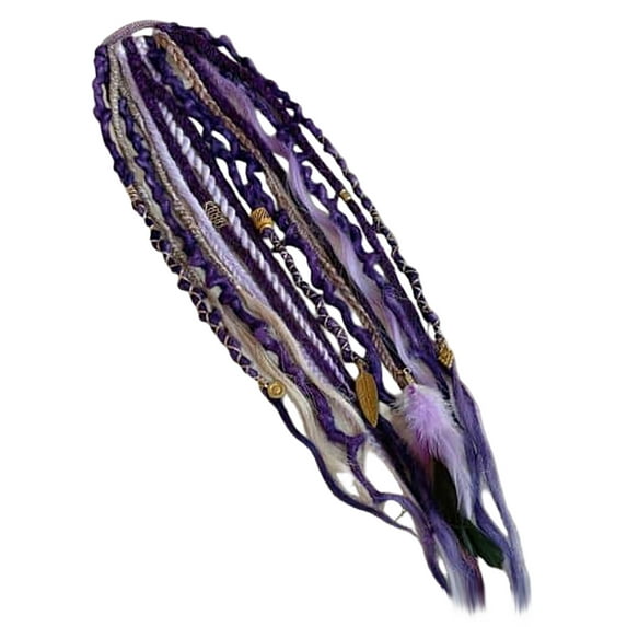 BingTong Elastic Dread Ponytail, Boho Dreadlock Hair Extension with ...