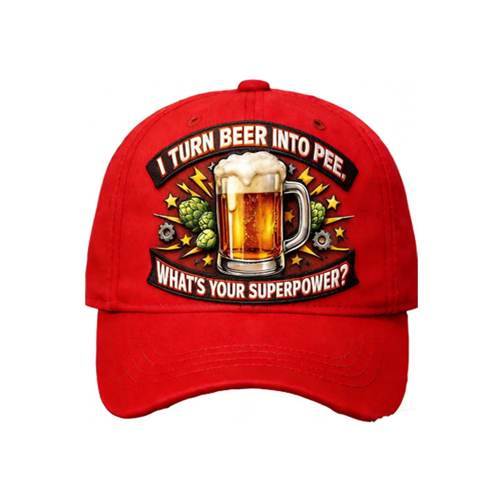 BingTong I Turn Beer Into Pee Hat–Funny Beer Lover Cap With Superpower ...
