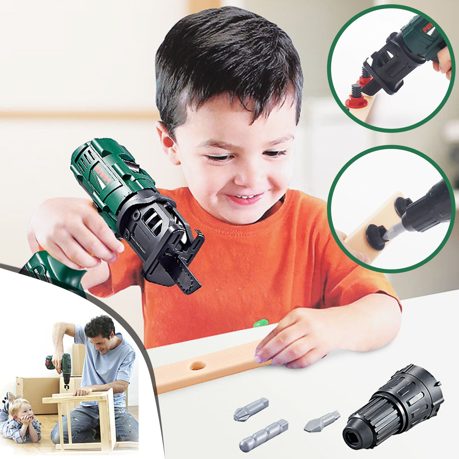 Gpaecead Kids Tool Set for Toddlers Toy Tools Toddler Tool Set Toddler ...