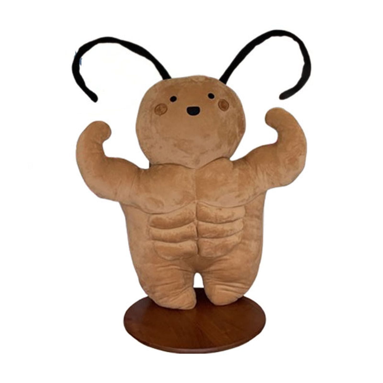 BingTong Muscle Cockroach Plush Toy,Kawaii Muscle Big Cockroach Stuffed ...