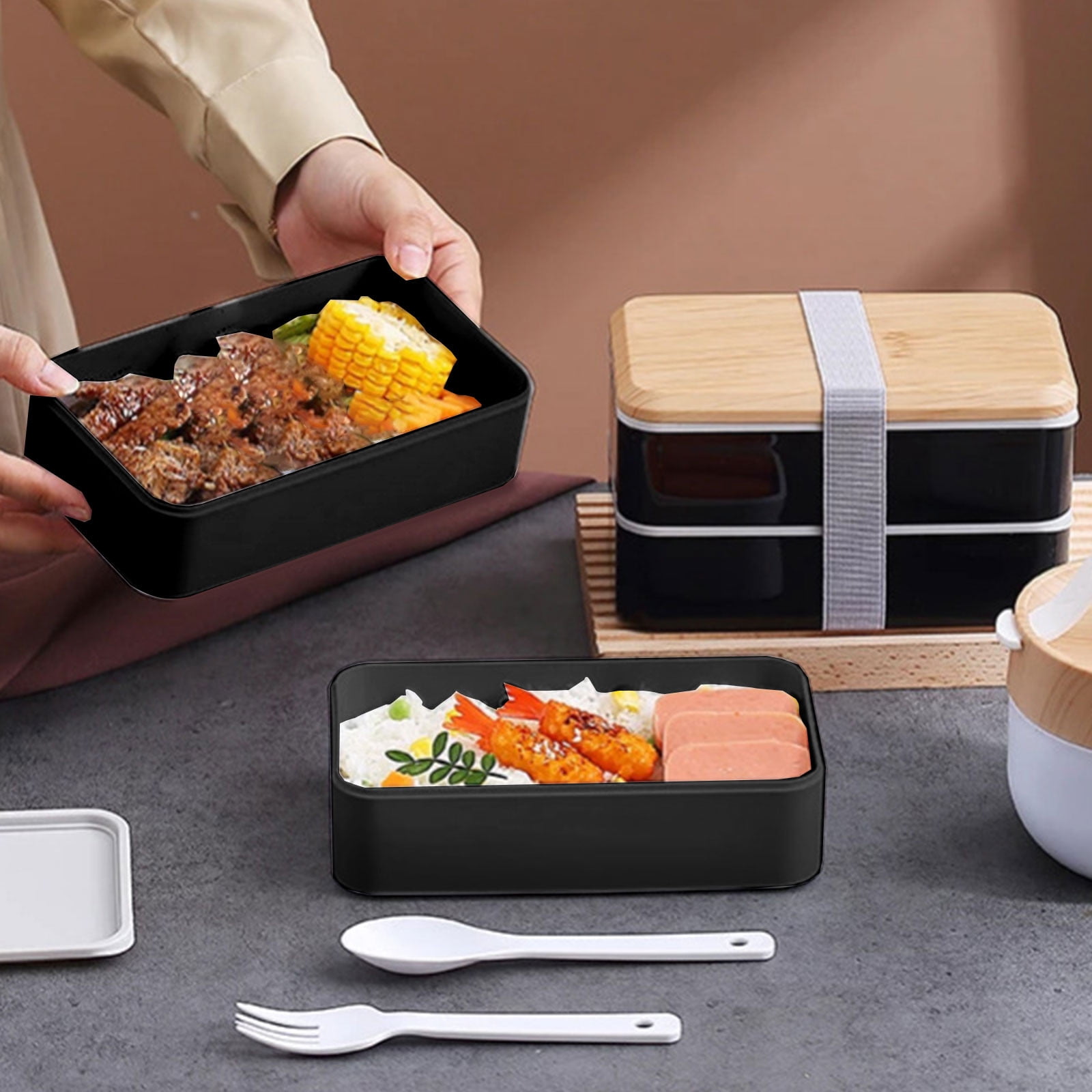 BingTong Original Bento Box Lunch Box Japanese Style 2 Layer Food ...