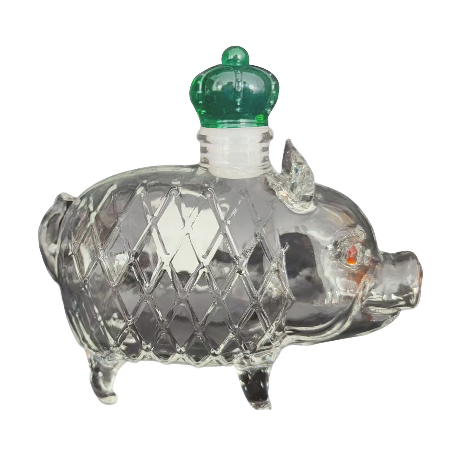 BingTong Pig Whisky Bottles Decanter - 320ML Pig Modeling Wine Bottle ...