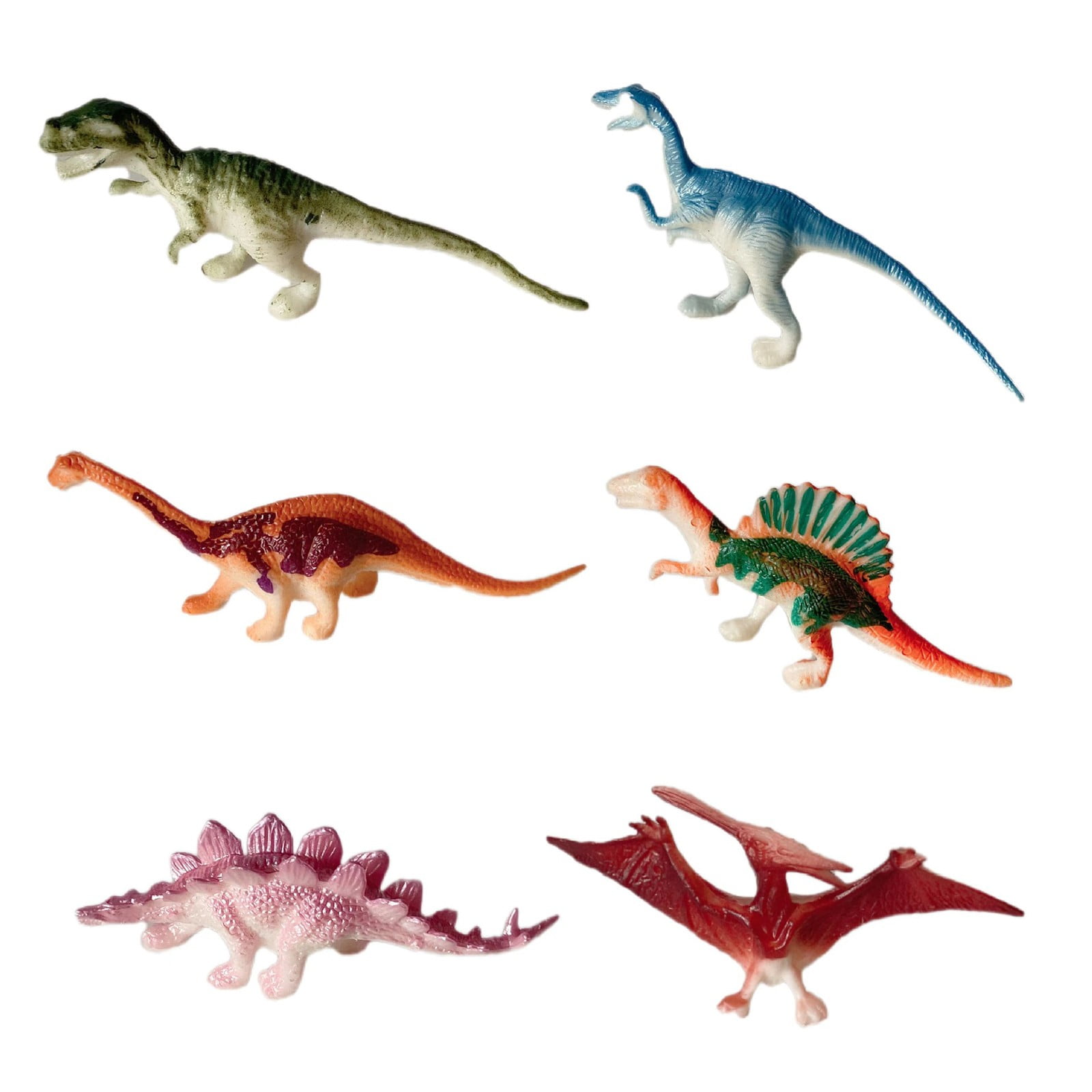 BingTong Plastic Assorted Mini Dinosaur Figures, Little Dinosaur ...