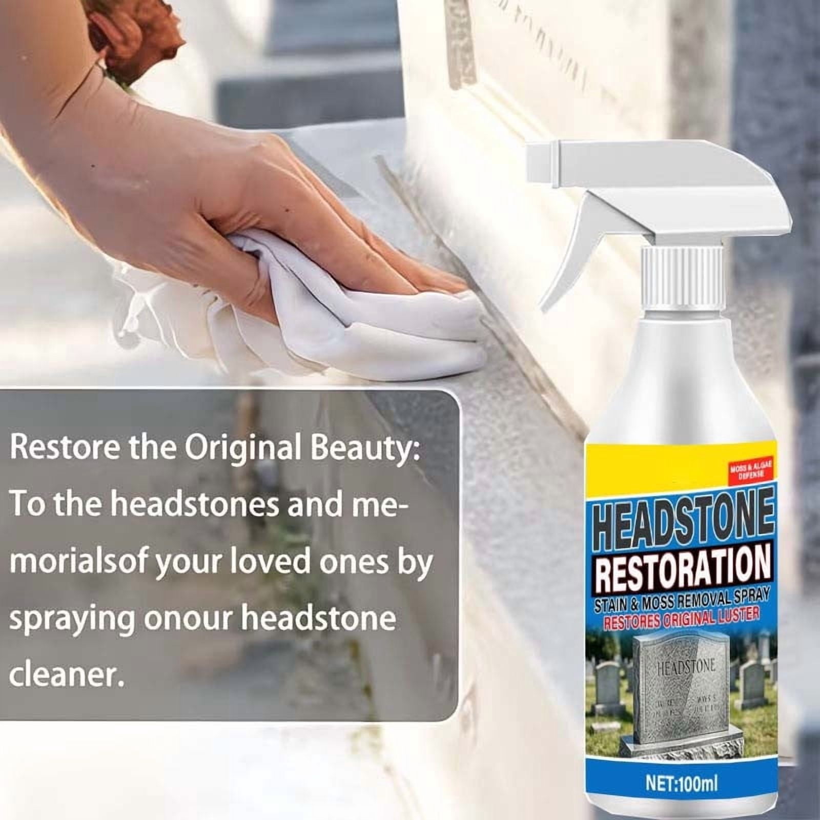 BingTong Restoration Cleaning Spray – 100ml Gravestone Cleaner, Removes ...