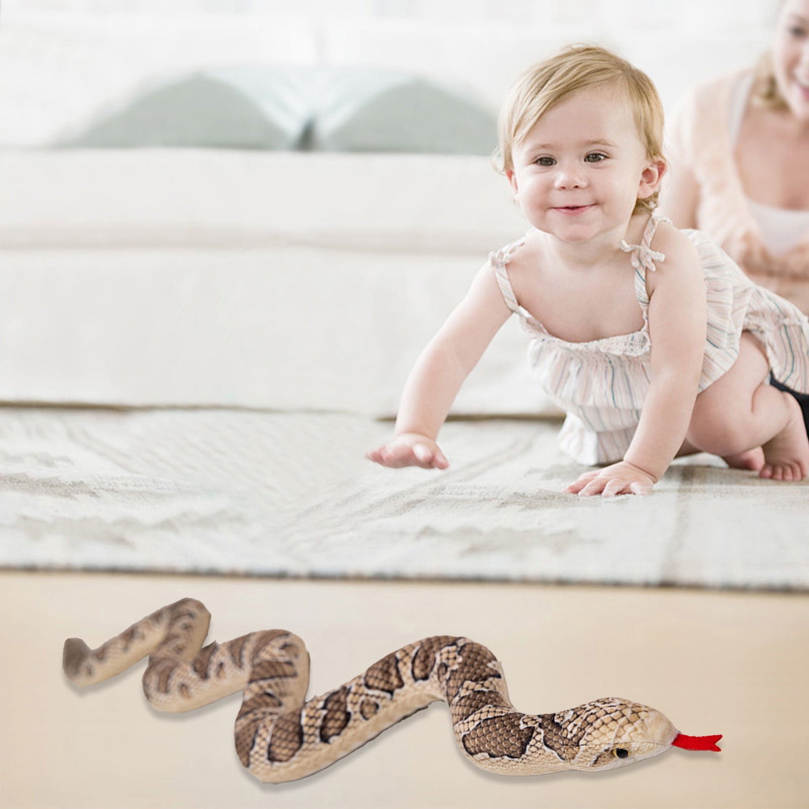 BingTong Snake Plush 6 ft Long, Realistic Snake Stuffed Animal, Giant ...