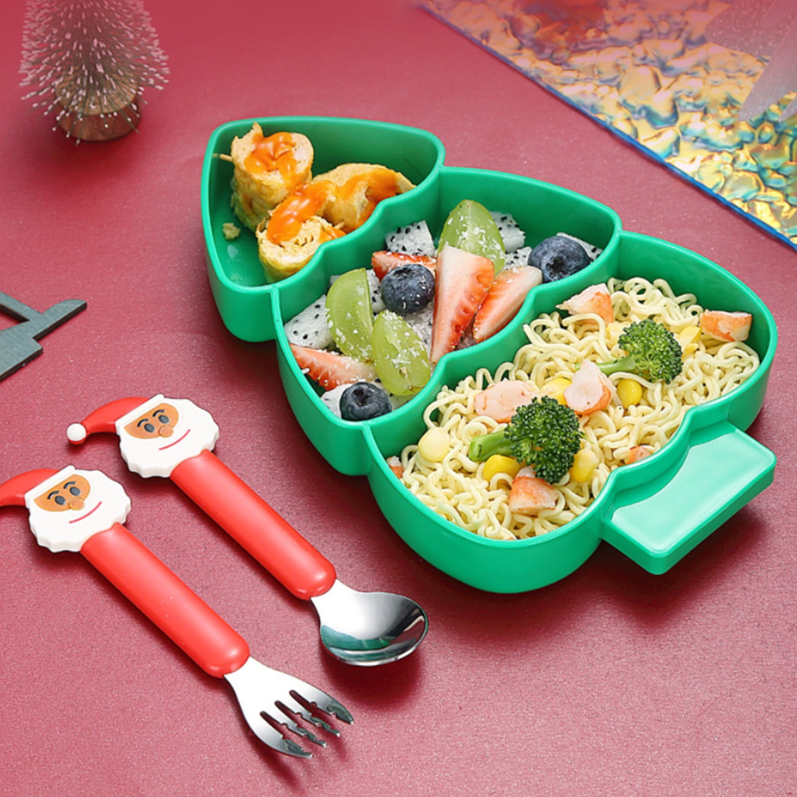 BingTong Suction Plates 304 Stainless Grip Dish(With Fork Spoon ...