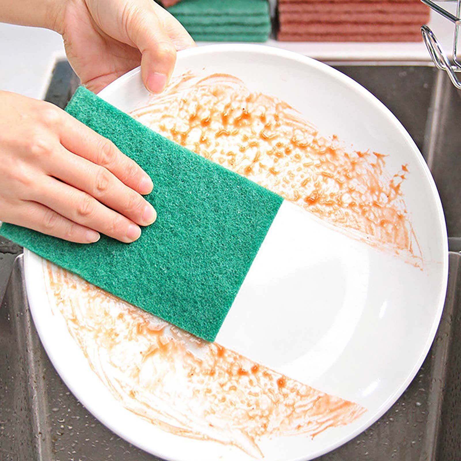 BingYELH 20pc Diamond Sand Sponge Scrubber Household Scouring Pad ...