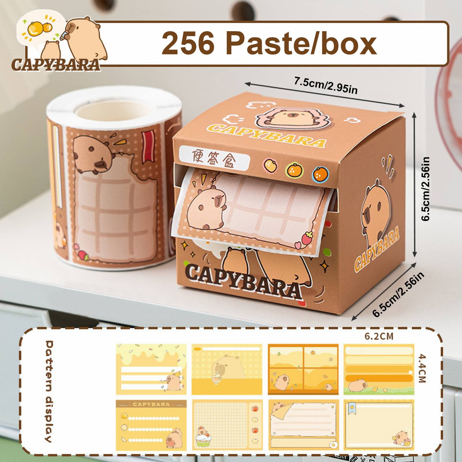 BingYELH Cartoon Sticky Notes - Pull-Out Paper Roll Tape with 8 ...