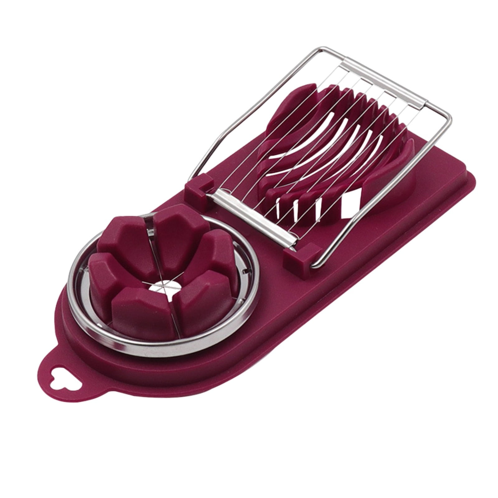 BingYELH Egg Cutter In Two Colors Home 2 In 1 Slicer Fruit/vegetable ...