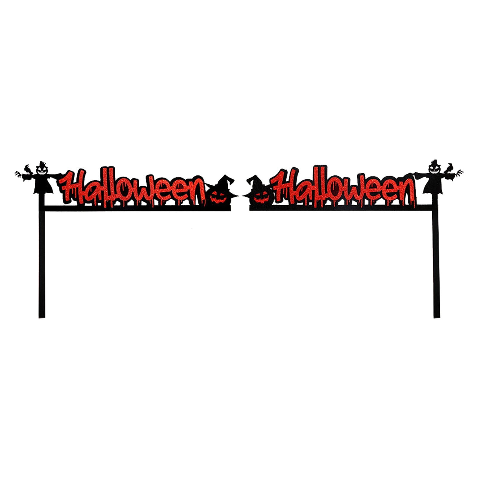 BingYELH Halloween Door Sign,Double Door Angle Sign,Metal Halloween ...