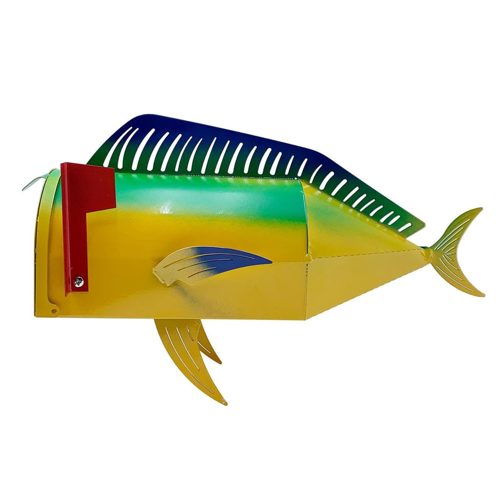 BingYELH Reusable Colored Fish Shaped Mailbox - Fish Mailbox,Outdoor ...