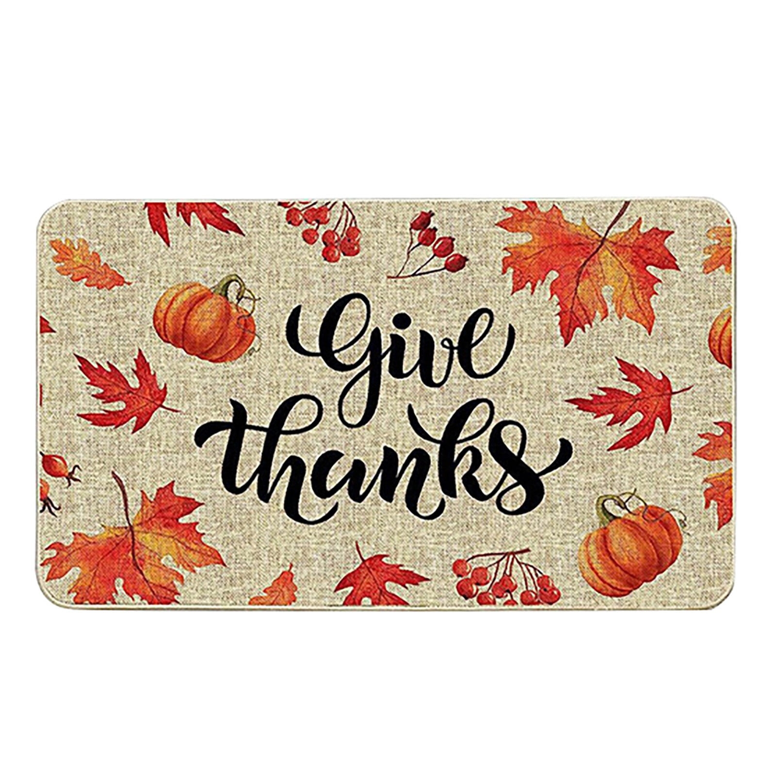 FallDeals! Thanksgiving Door Mat,Fall Pumpkin Rug,Indoor Welcome Mat ...
