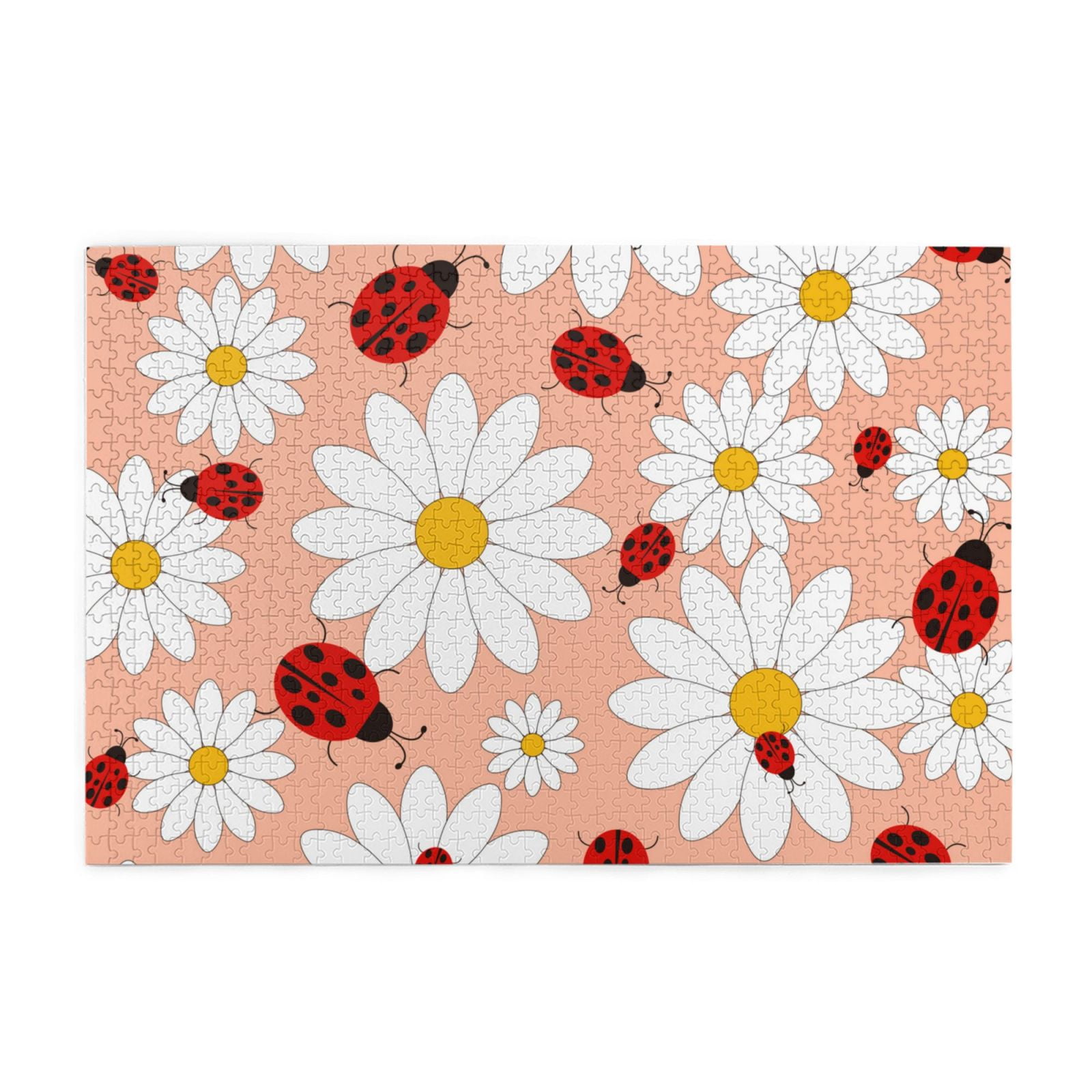 Bingfone 1000 Pieces Jigsaw Puzzles Daisy And Ladybugfor Adults And ...