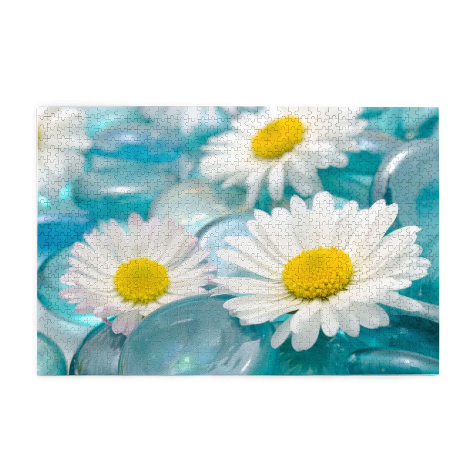Bingfone 1000 Pieces Jigsaw Puzzles Daisy Flowersfor Adults And Teens ...