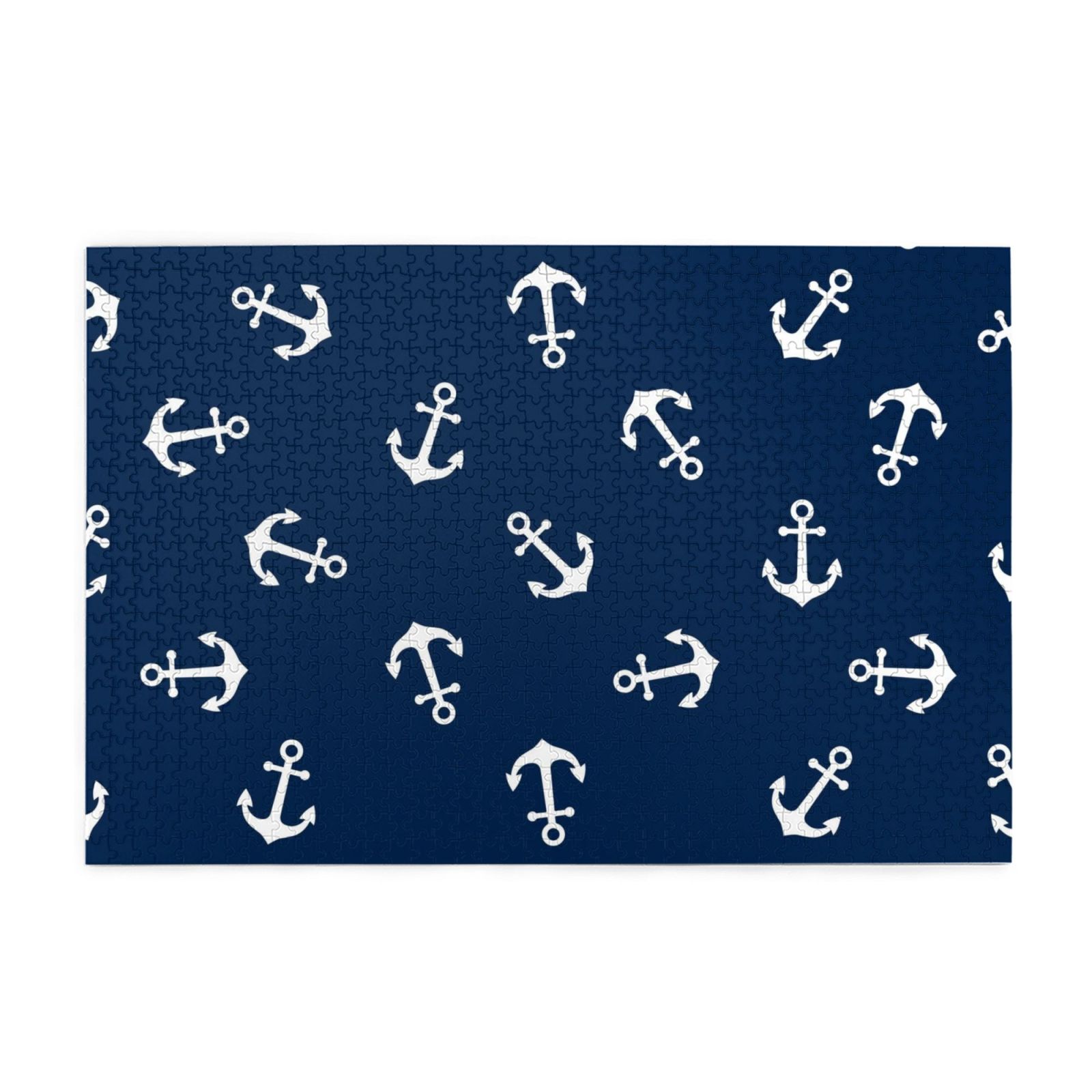 Bingfone 1000 Pieces Jigsaw Puzzles Nautical Themed Simple Anchorsfor ...