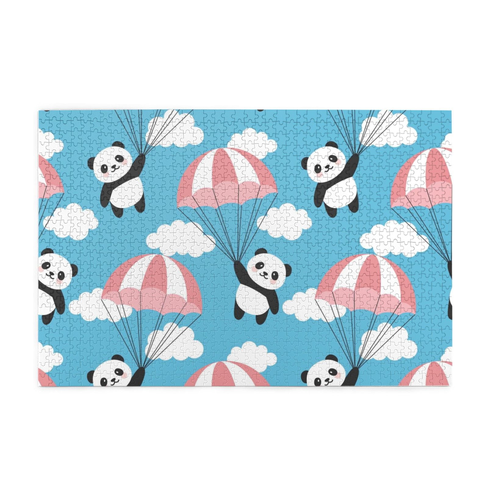 Bingfone 1000 Pieces Jigsaw Puzzles Panda Flying in the Skyfor Adults ...