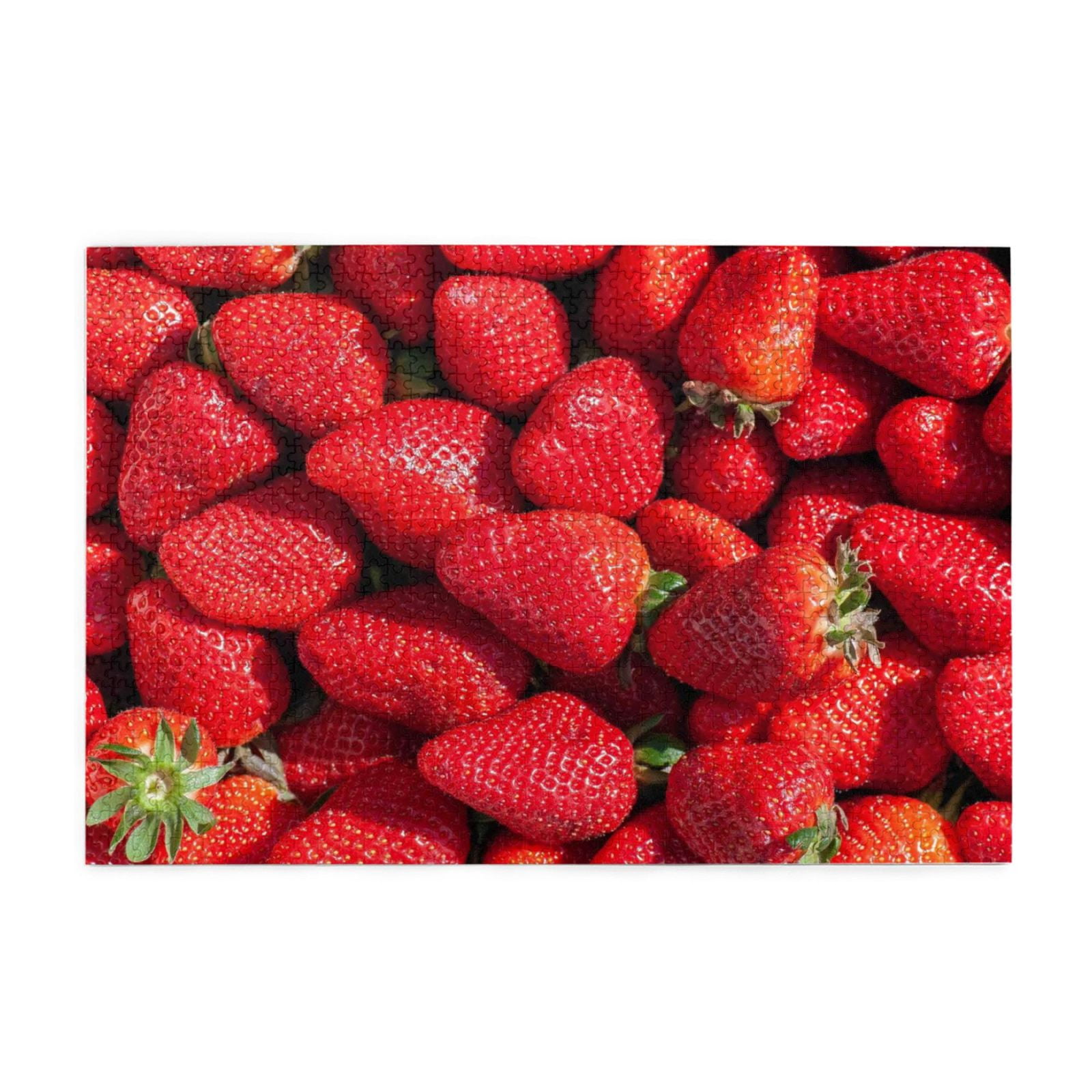 Bingfone 1000 Pieces Jigsaw Puzzles Strawberry Redfor Adults and Teens ...