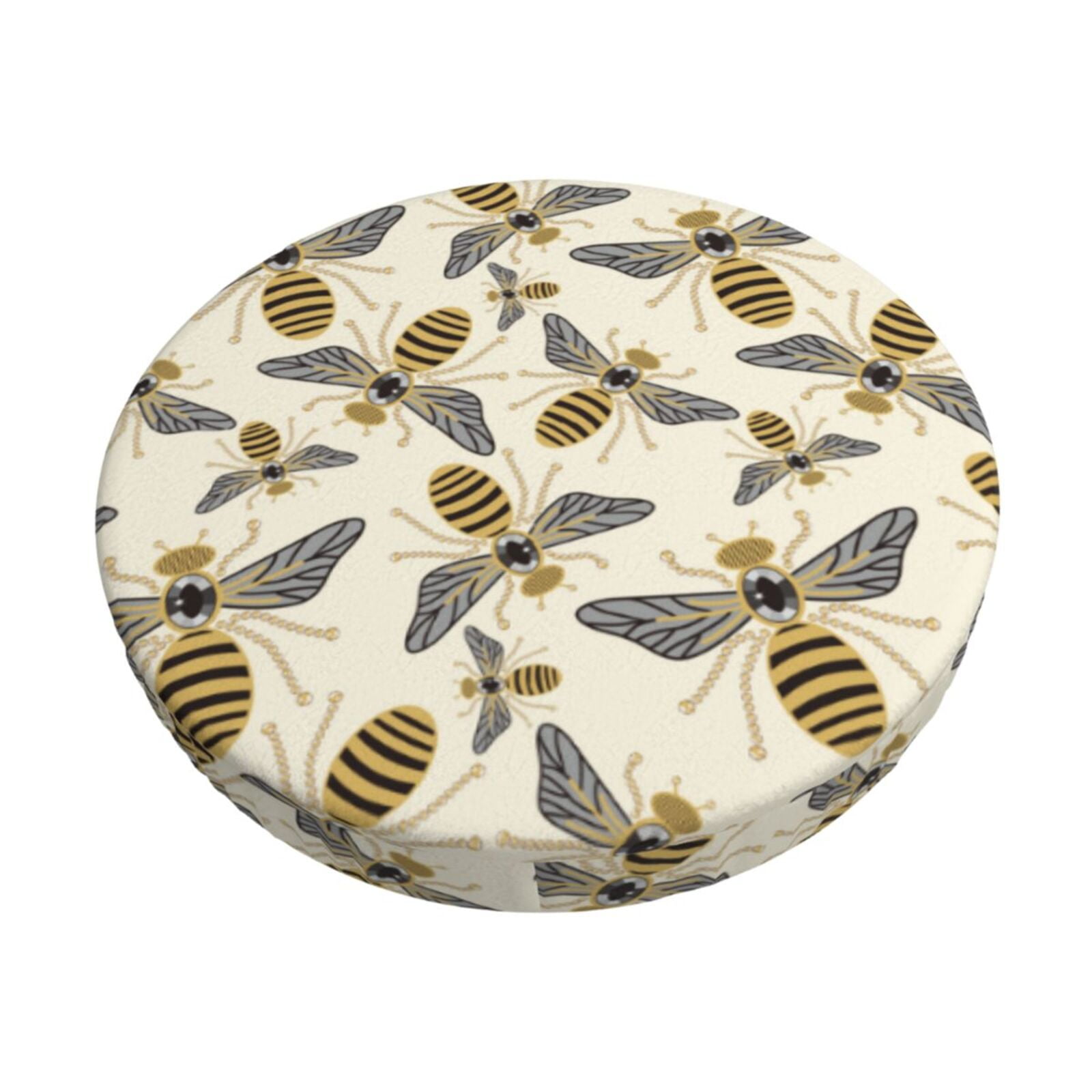 Bingfone 12 Inch Padded Round Bar Stool Cover Cushion With Elastic ...