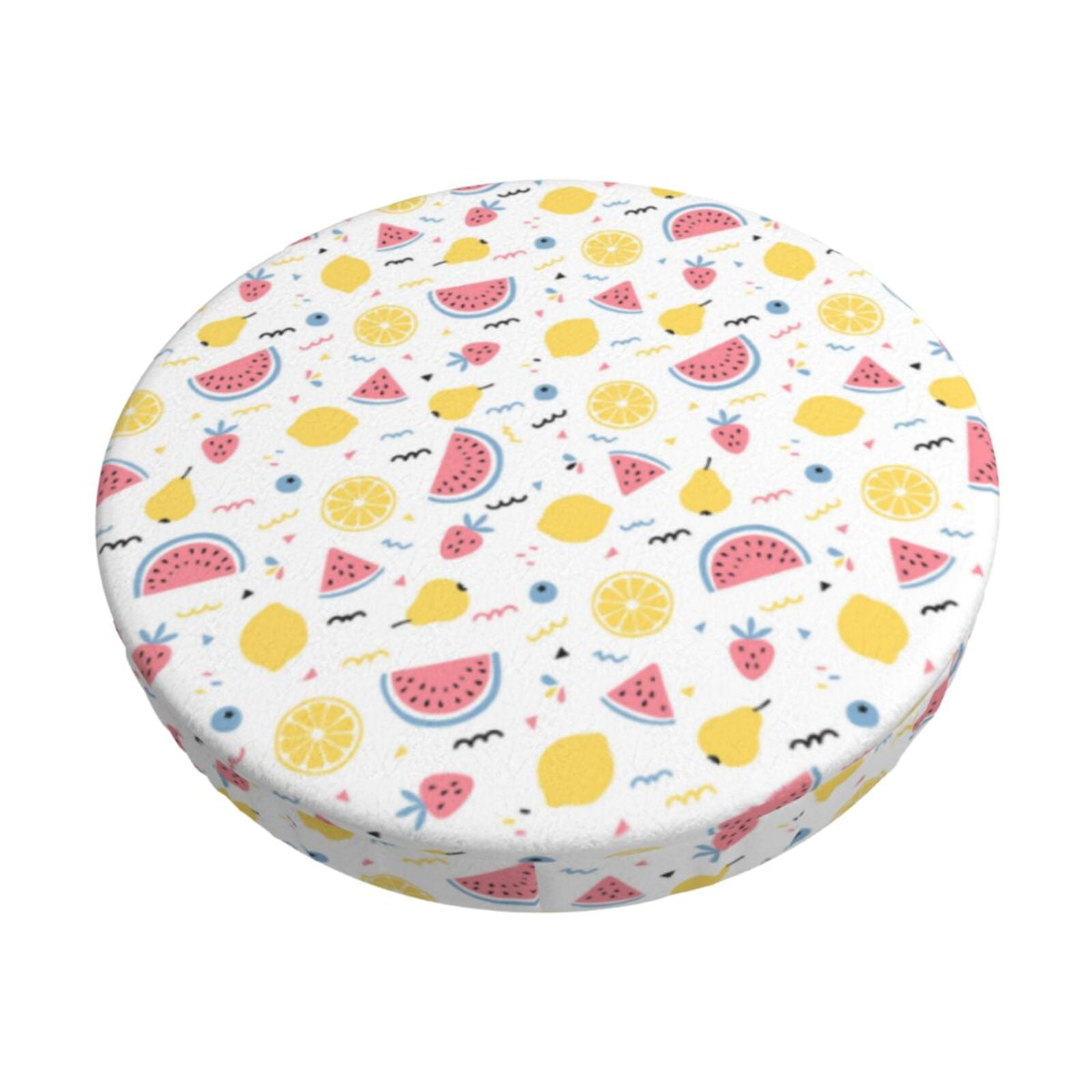 Bingfone 12 Inch Padded Round Bar Stool Cover Cushion With Elastic ...