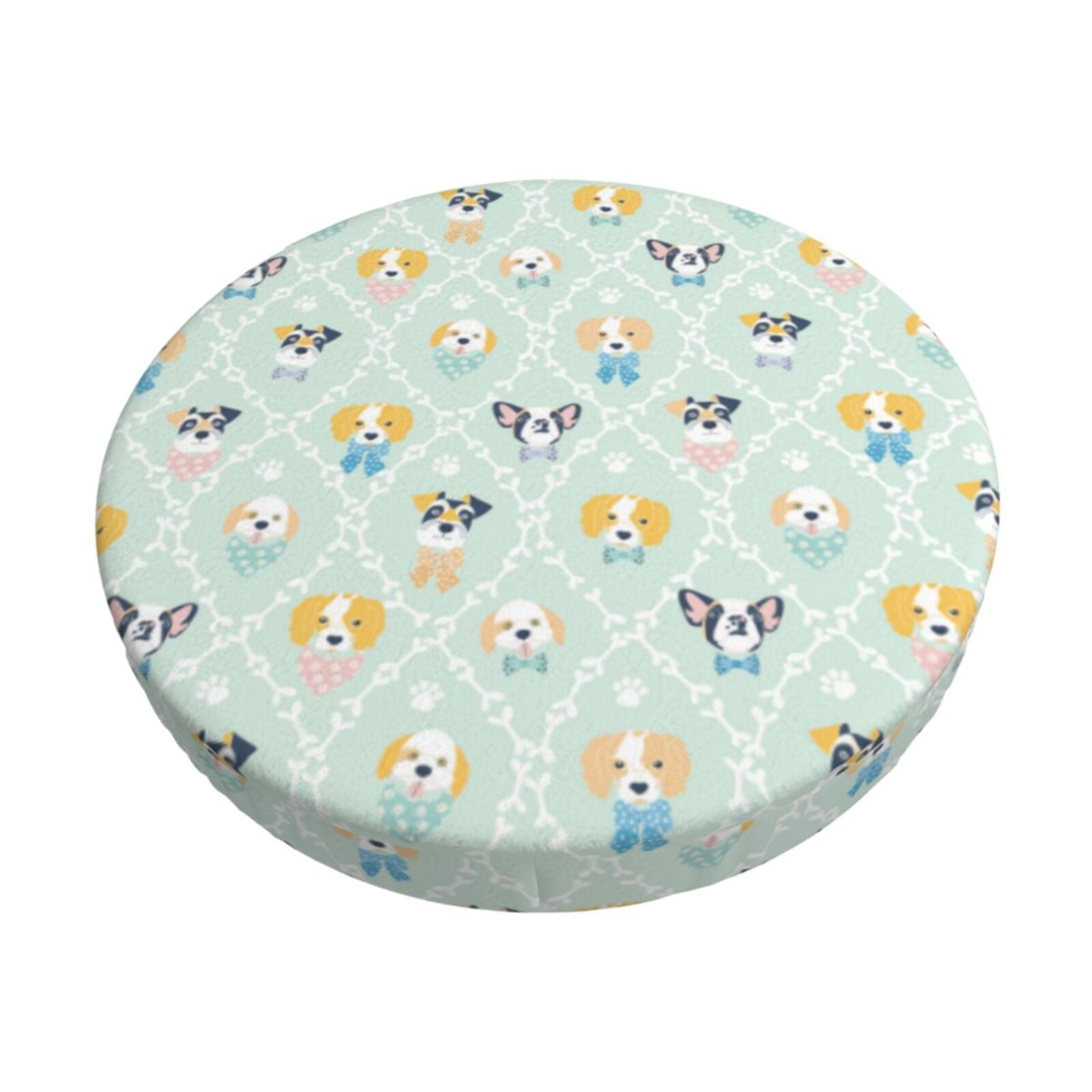 Bingfone 14 Inch Padded Round Bar Stool Cover Cushion With Elastic ...