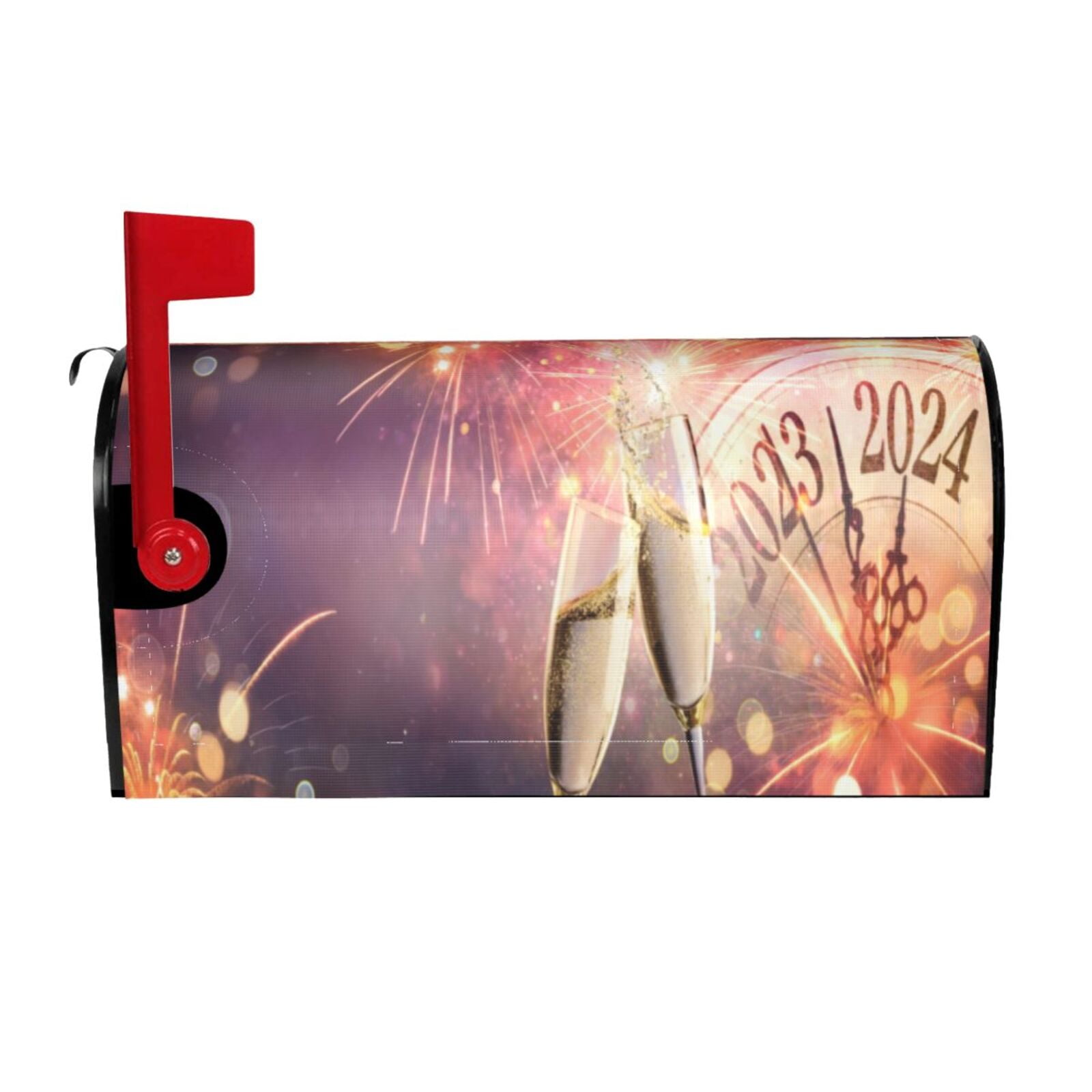 Bingfone 2024 New Year Magnetic Mailbox Cover Standard Size For Garden ...
