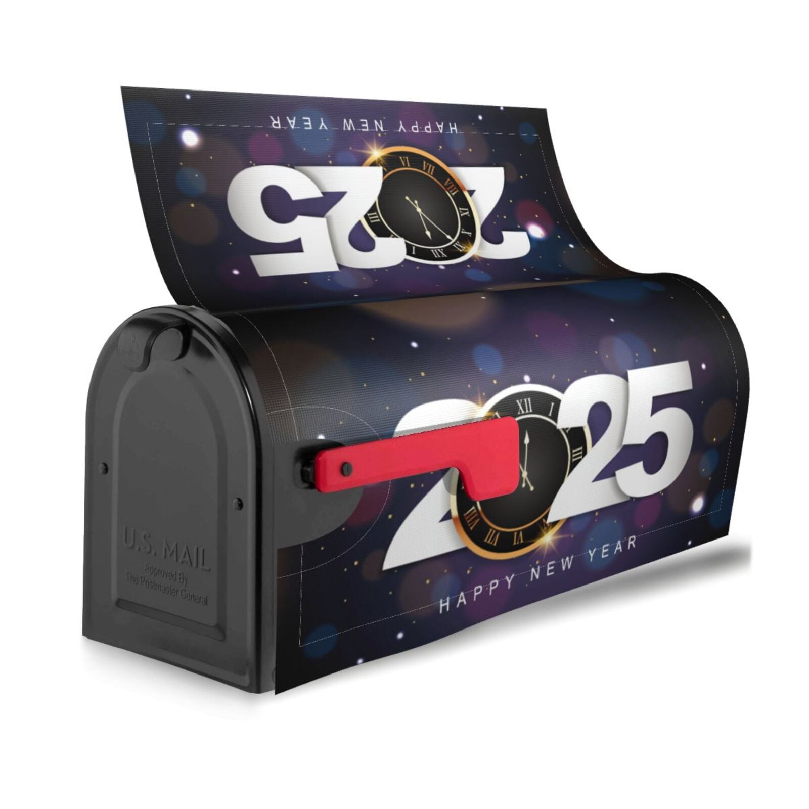 Bingfone 2025 Happy New Year 4 Magnetic Mailbox Cover Standard Size for ...