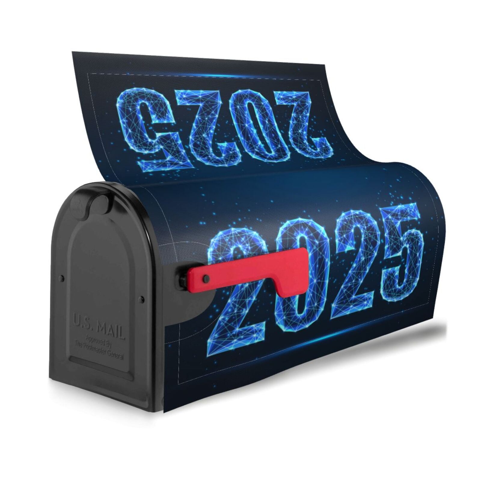 Bingfone 2025 Happy New Year 5 Magnetic Mailbox Cover Standard Size for ...