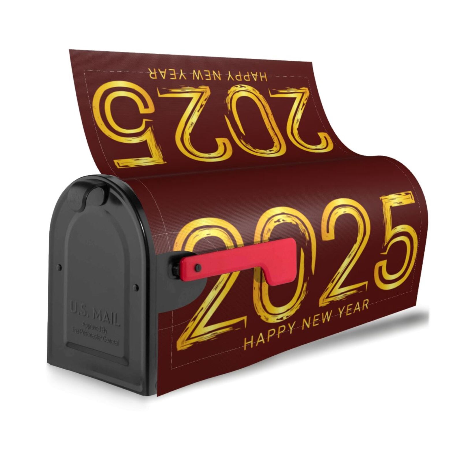 Bingfone 2025 New Year 4 Magnetic Mailbox Cover Standard Size for ...