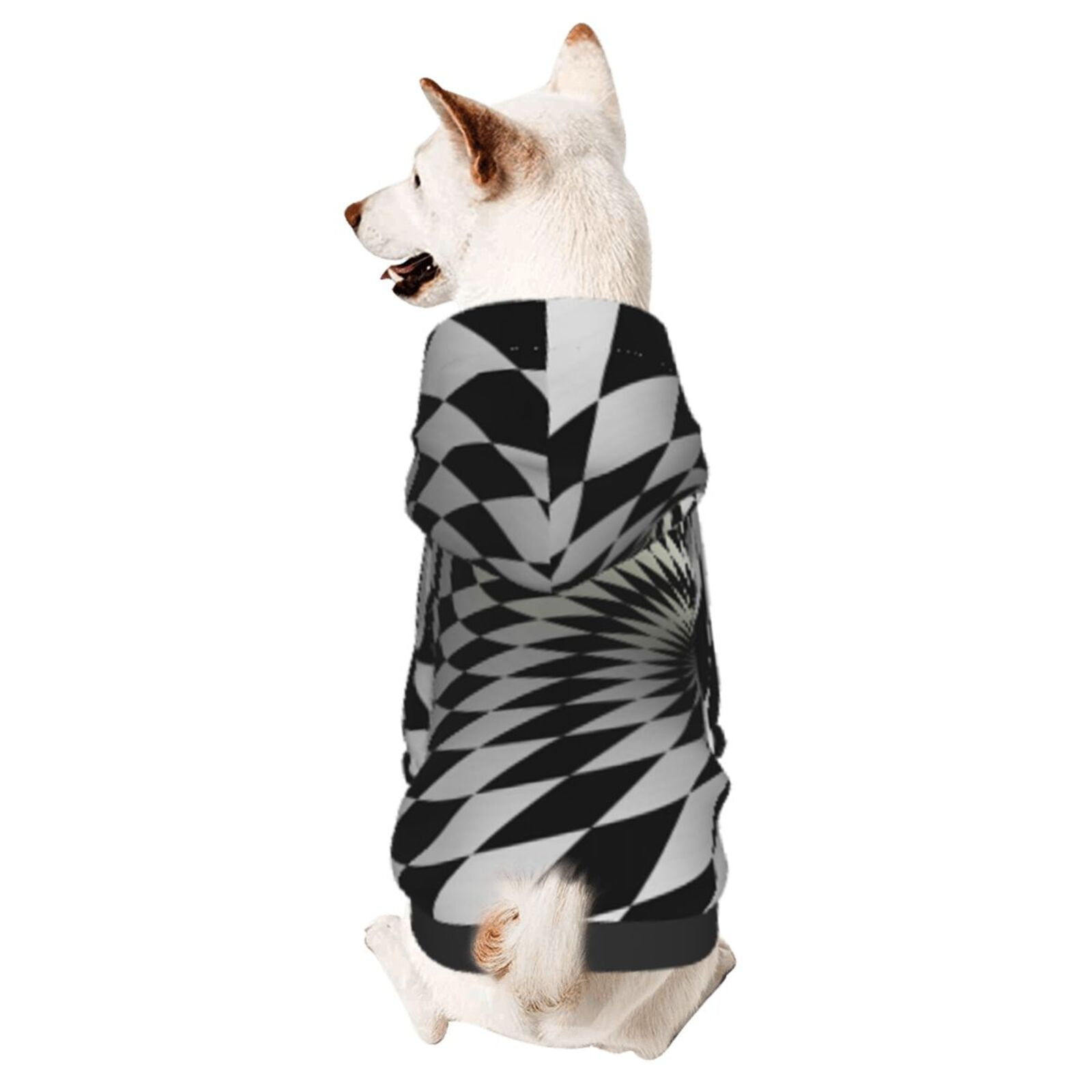 Bingfone 3d Vortex Illusion Dog Clothes Hoodie, Pet Winter Coat,Puppy ...