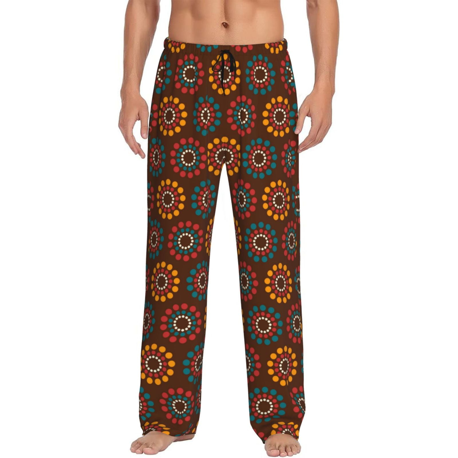 Bingfone 60s and 70s Aesthetic1 Mens All Over Print Sleep Pajama Pants ...