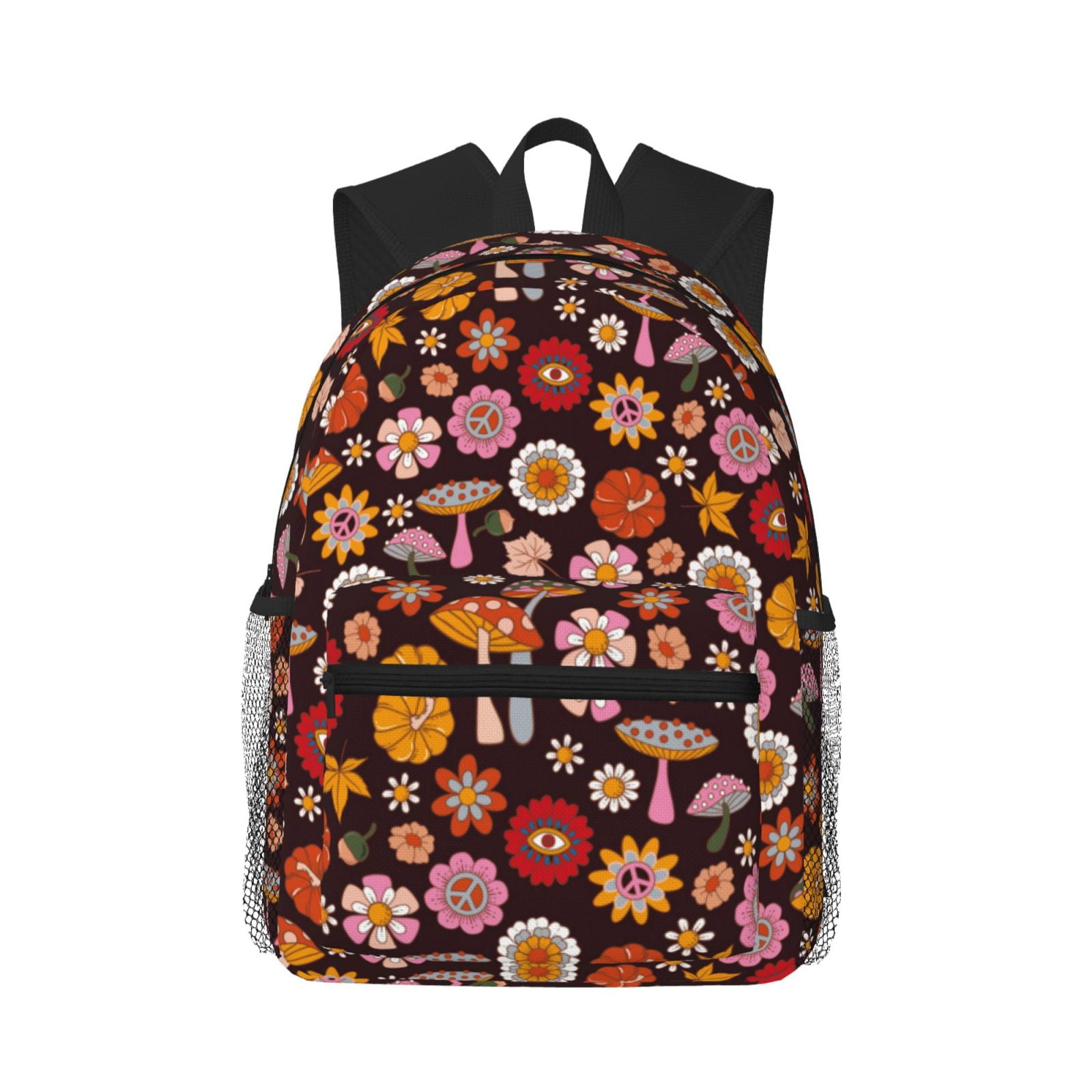 Bingfone 70s Groovy Hippie Retro Kids Backpack Girls And Boys Classic ...