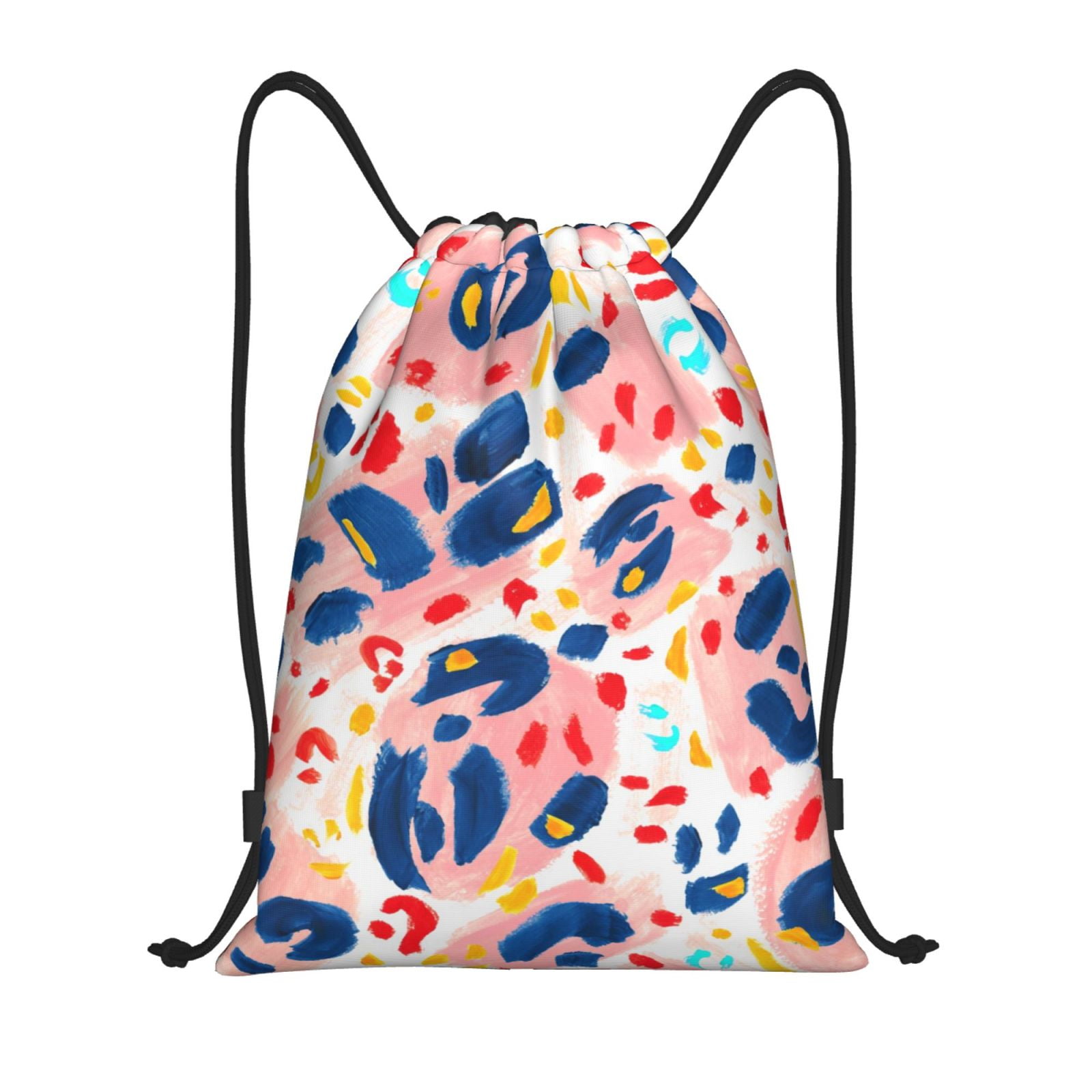 Bingfone Abstract Leopard Print Drawstrings Backpacks Bags For Men ...