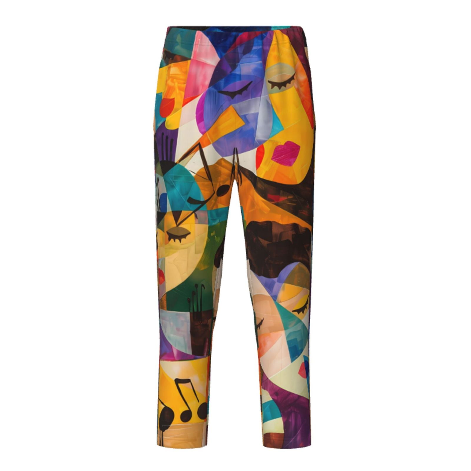 Bingfone Abstract Musical Faces Print Boys Girls Pajama Pants Lounge ...
