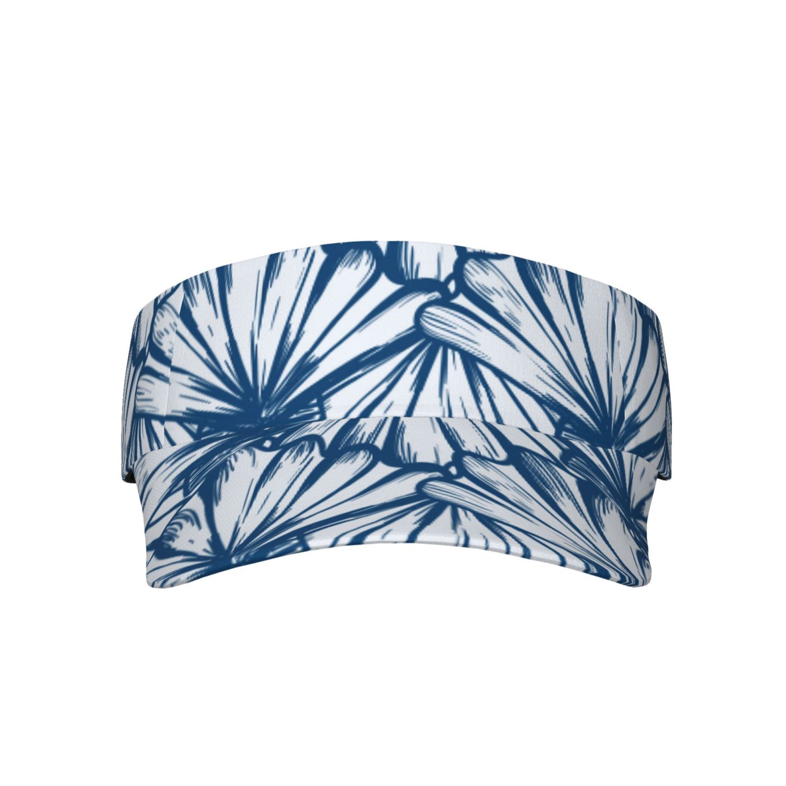 Bingfone Adjustable Empty Top Sun Visor For Women And Men-Blue Shells ...