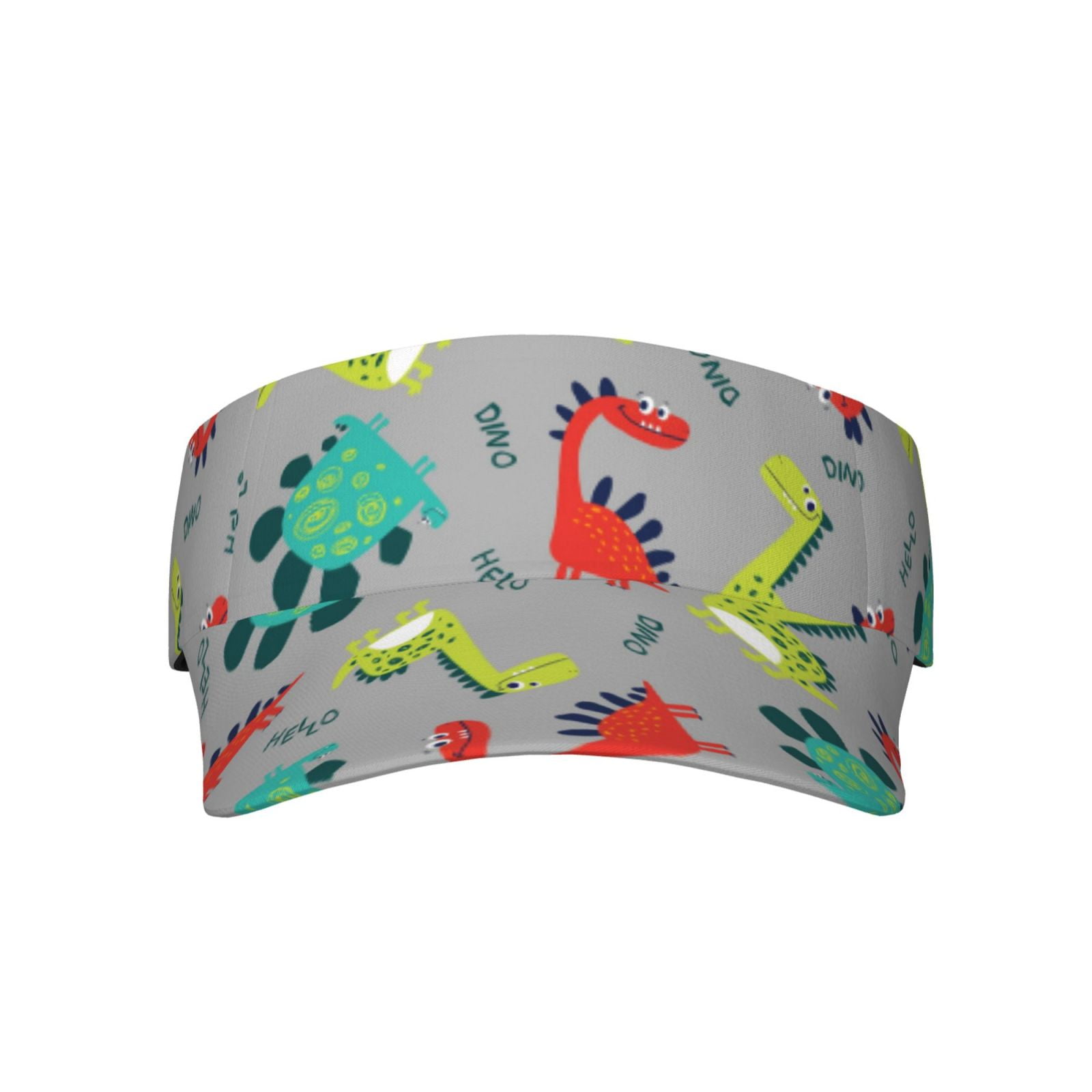 Bingfone Adjustable Empty Top Sun Visor For Women And Men-Cute Dinosaur ...