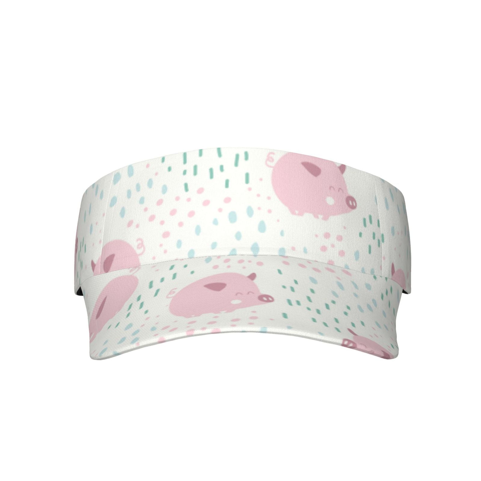 Bingfone Adjustable Empty Top Sun Visor For Women And Men-Cute Pigs ...