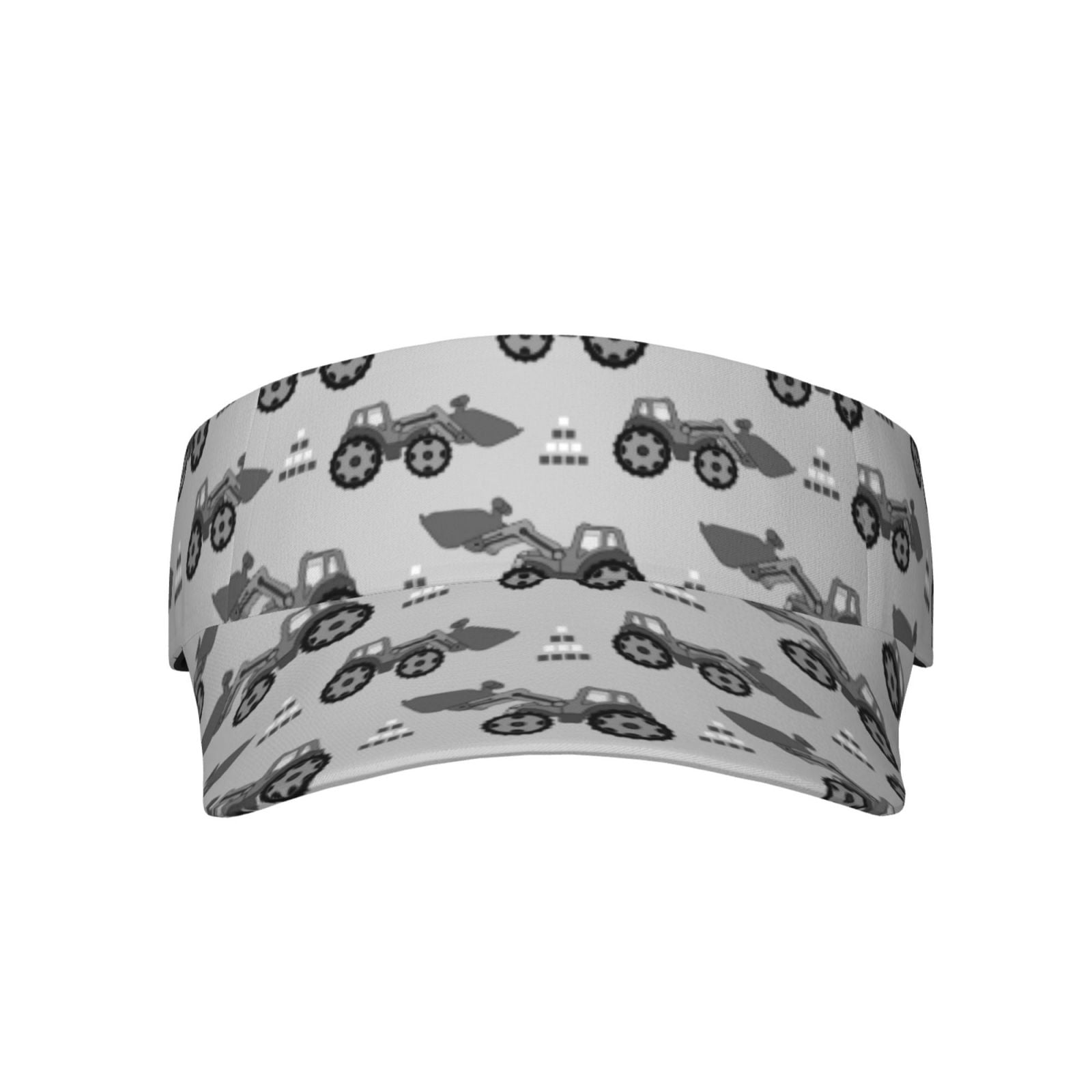 Bingfone Adjustable Empty Top Sun Visor For Women And Men-Gray Tractor ...