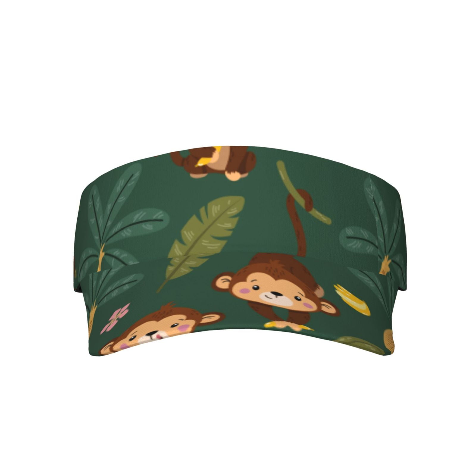Bingfone Adjustable Empty Top Sun Visor For Women And Men-Monkeys ...