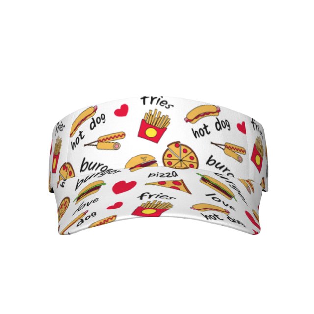 Bingfone Adjustable Empty Top Sun Visor for Women and Men-Fast Food ...