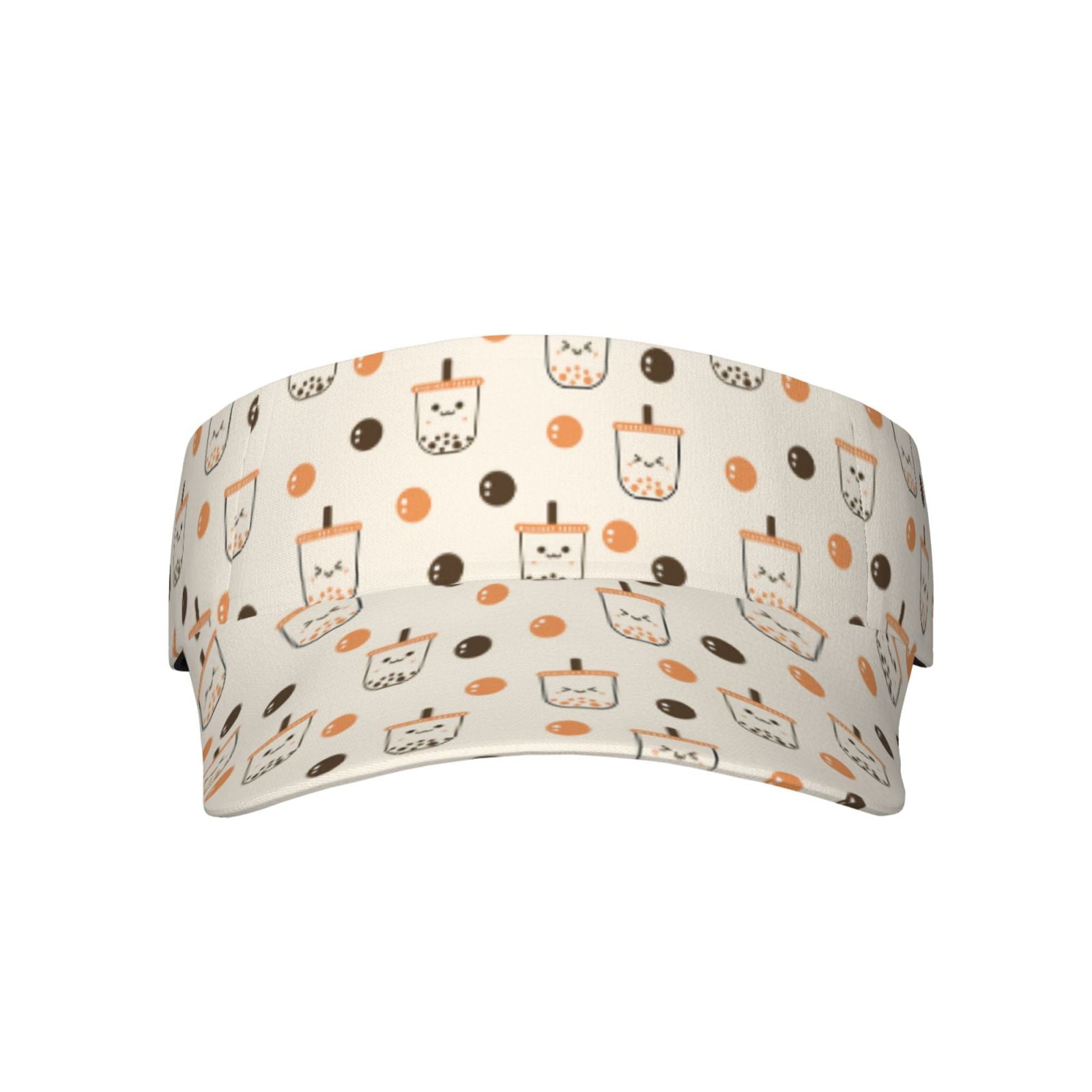 Bingfone Adjustable Empty Top Sun Visor for Women and Men-Milk Tea ...