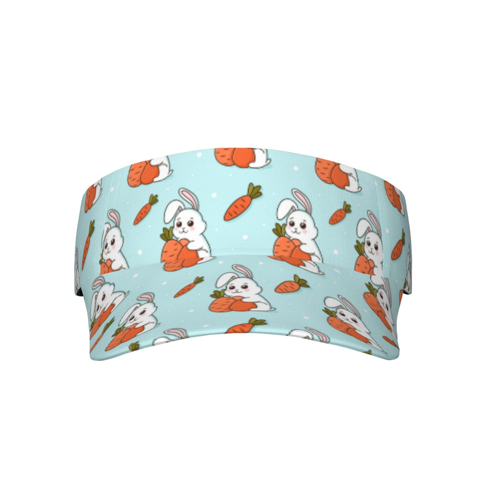 Bingfone Adjustable Empty Top Sun Visor for Women and Men-Rabbit Is Eating Carrots - Walmart.com