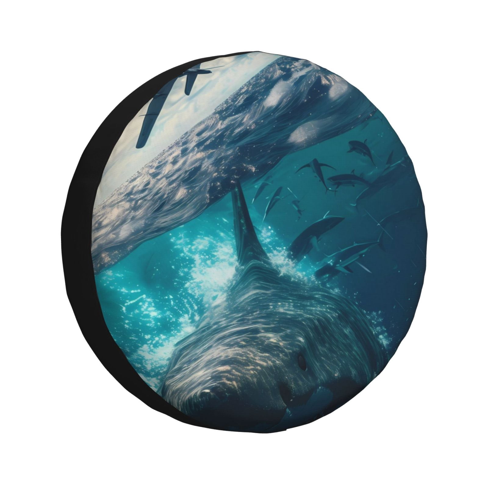 Bingfone Airplane Shark Spare Tire Cover Weatherproof Universal Wheel ...