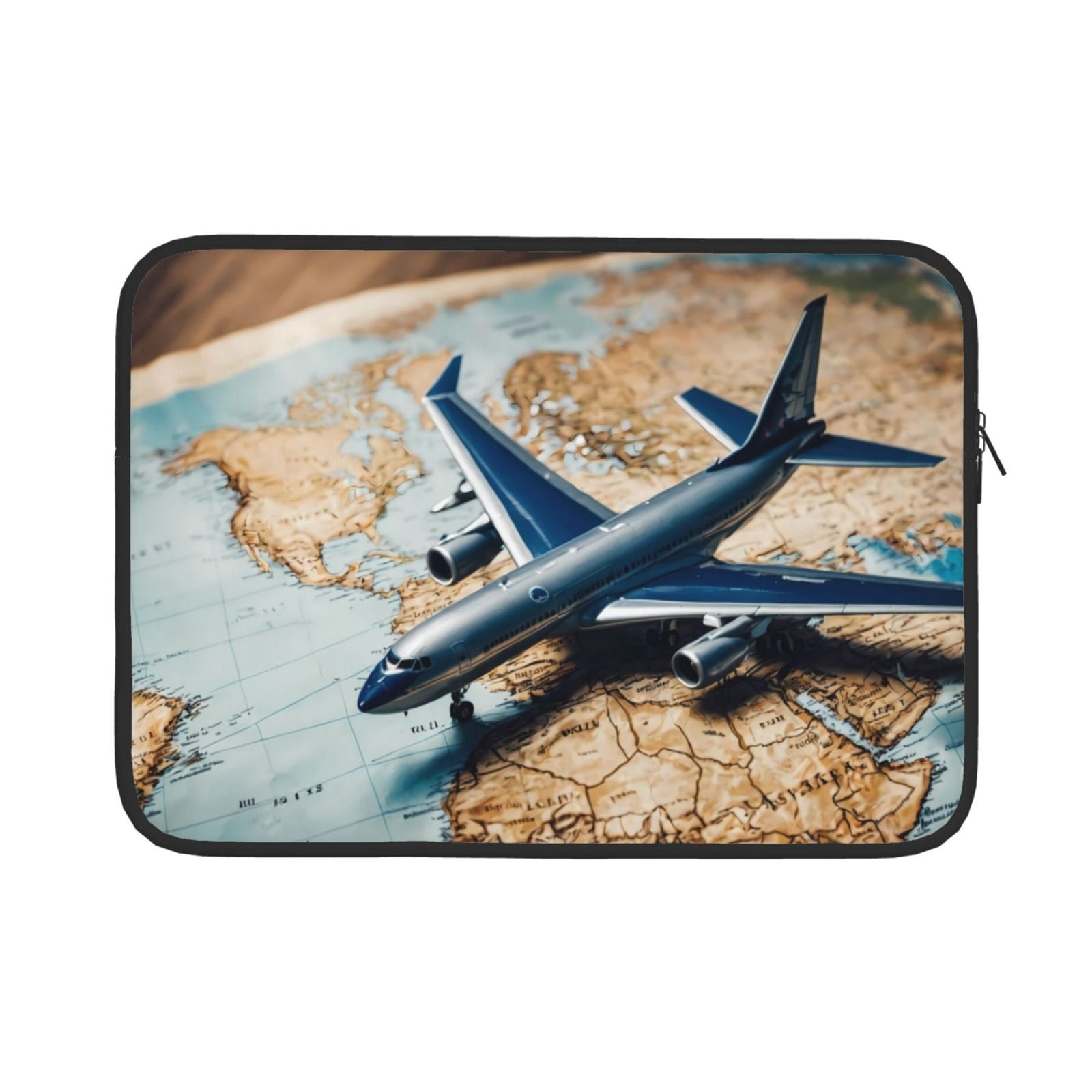 Bingfone Airplane World Map Adventure Laptop Sleeve Case 15 inch , 360 ...