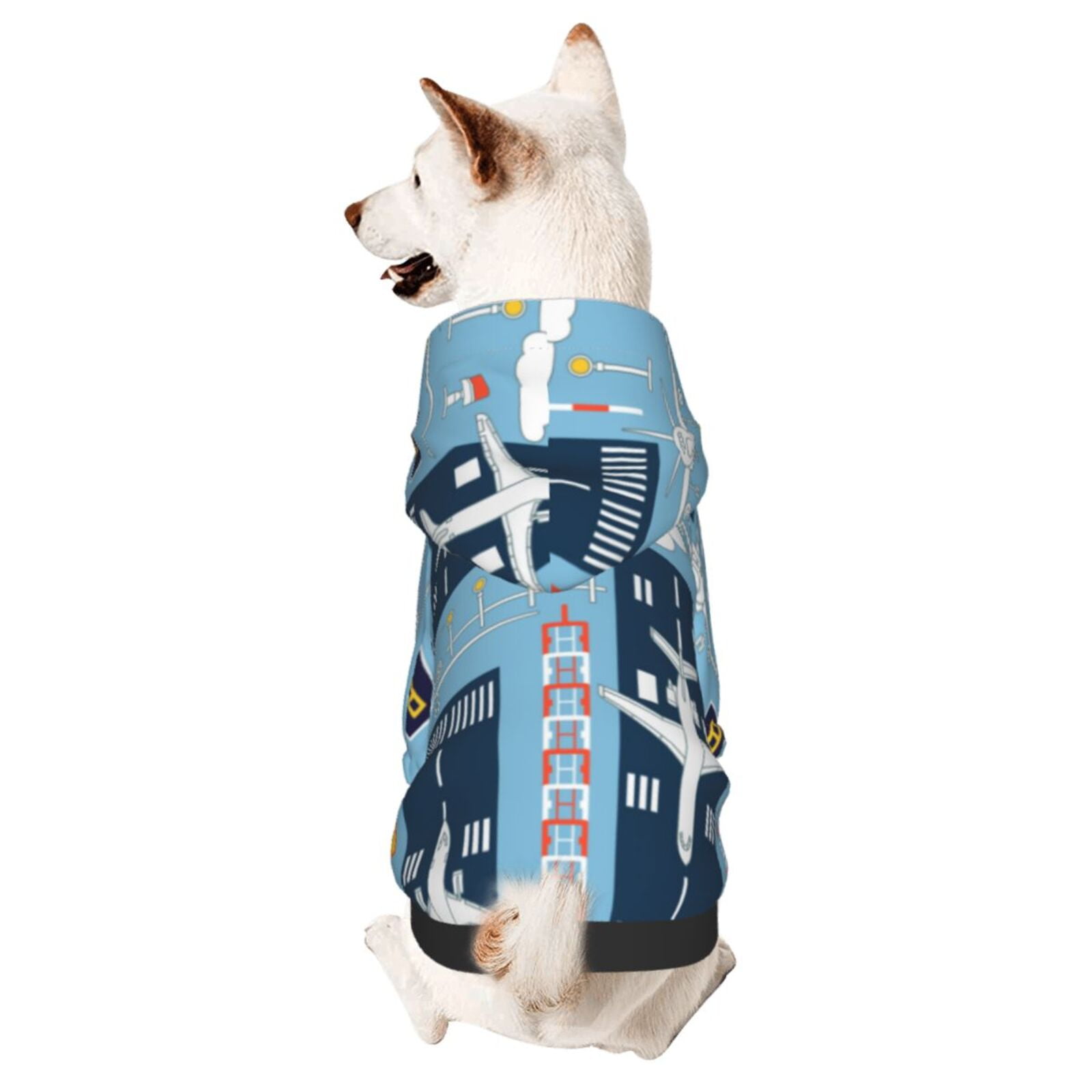 Bingfone Airplanes And Aviation Signs Dog Clothes Hoodie, Pet Winter ...