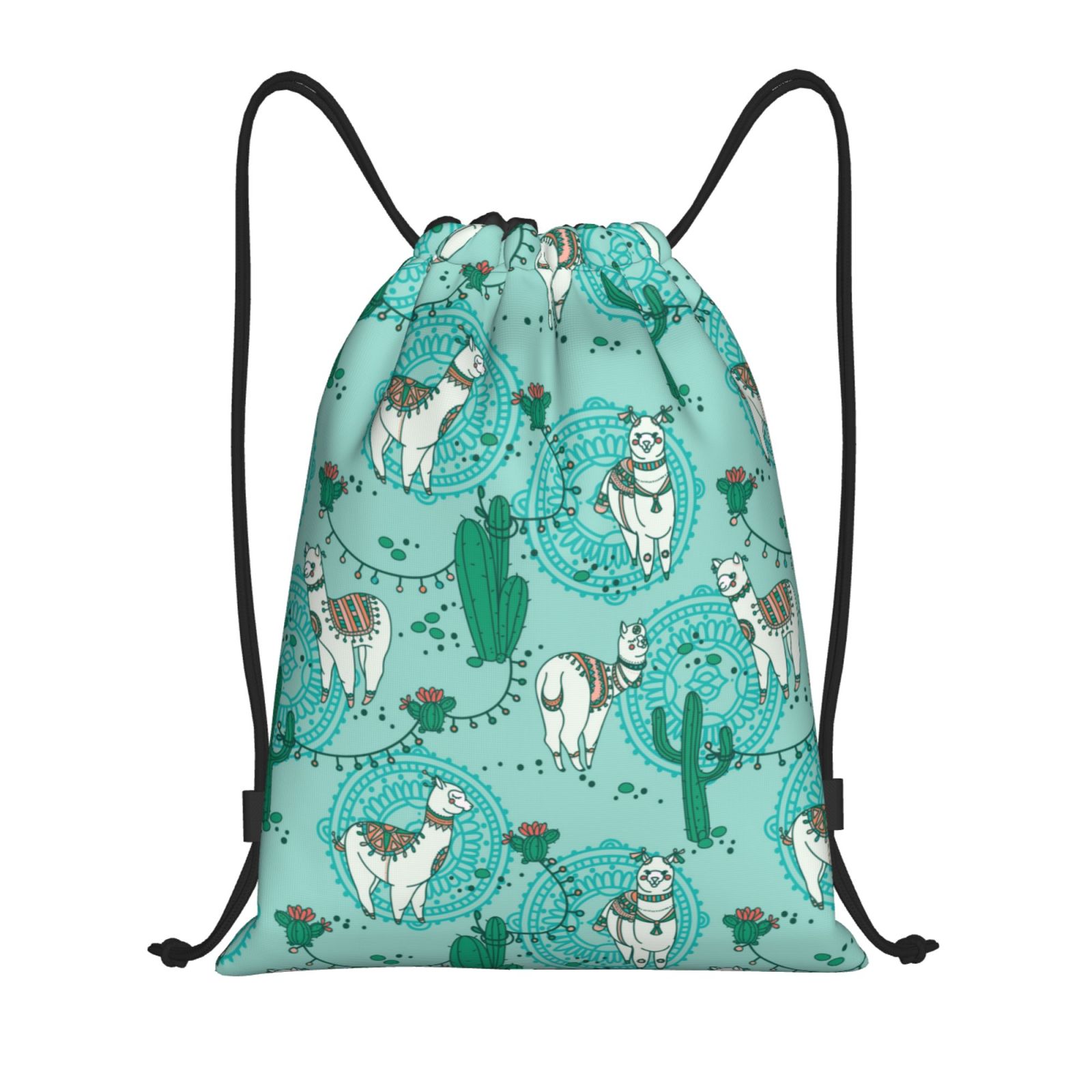 Bingfone Alapaca In Boho Drawstrings Backpacks Bags For Men Women Gym ...