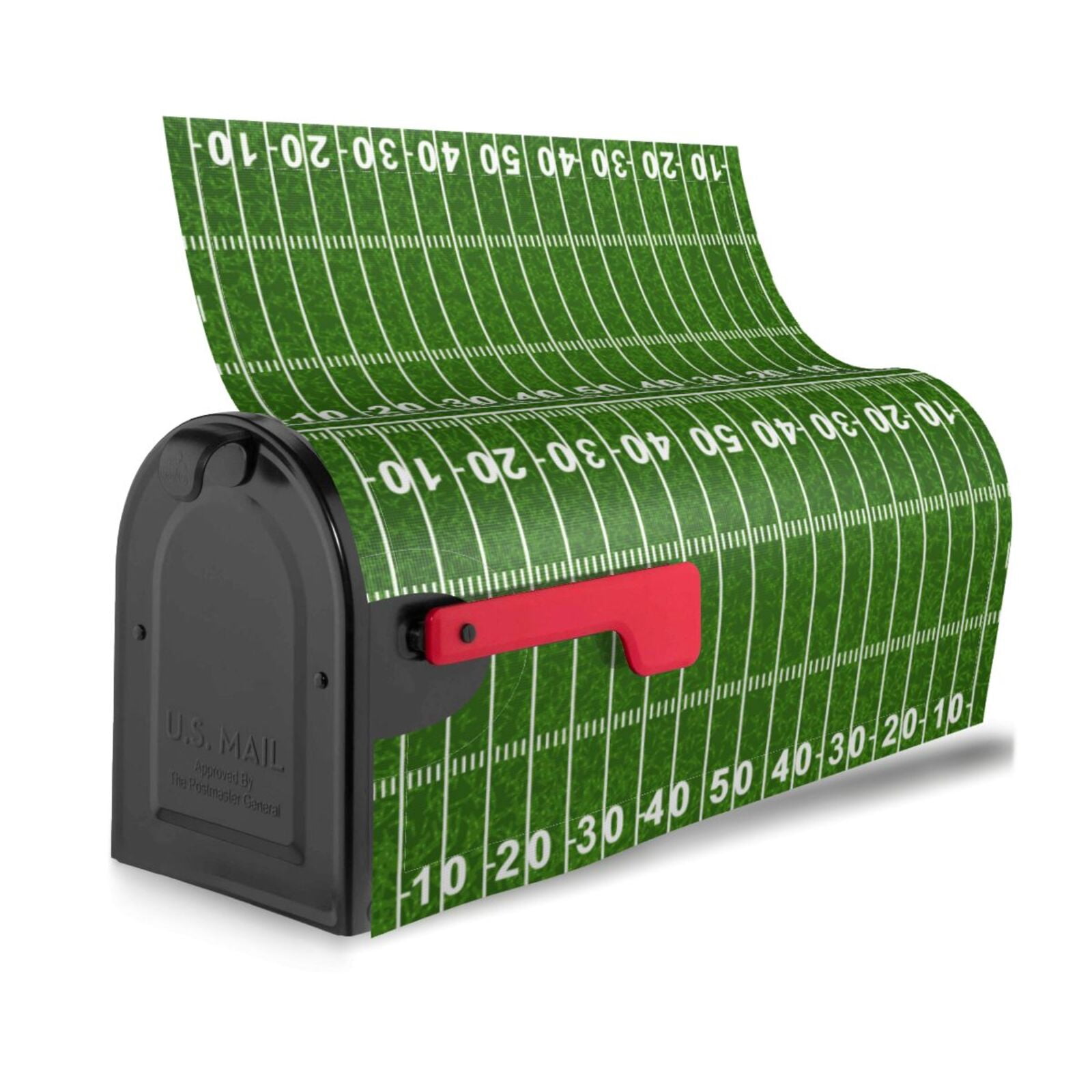 Bingfone American Football Field2 Magnetic Mailbox Cover Standard Size ...